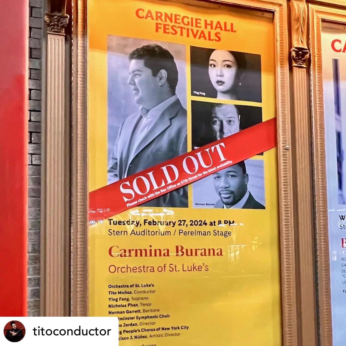 Tito Muñoz makes Carnegie Hall debut – James Brown Management